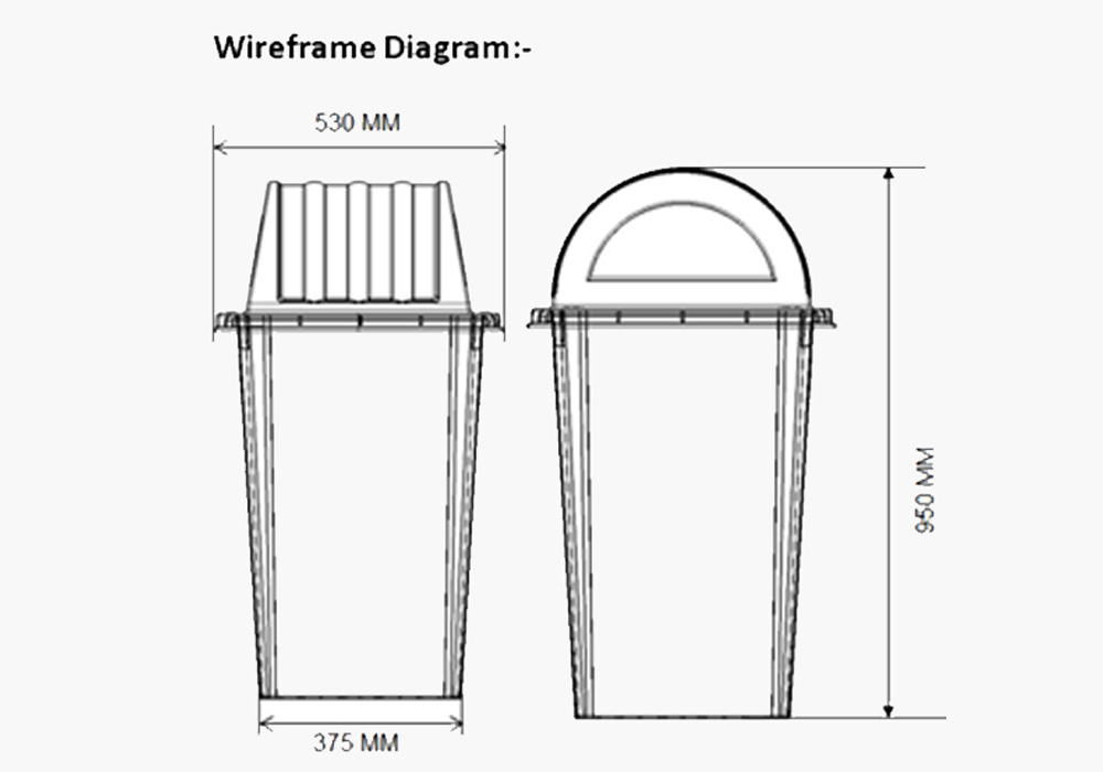 Dustbin- 100 Ltr - B. D. Industries